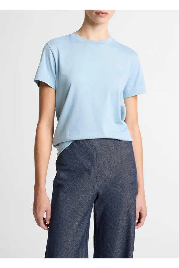 Vince Pima Cotton Crew Neck T-shirt - Red