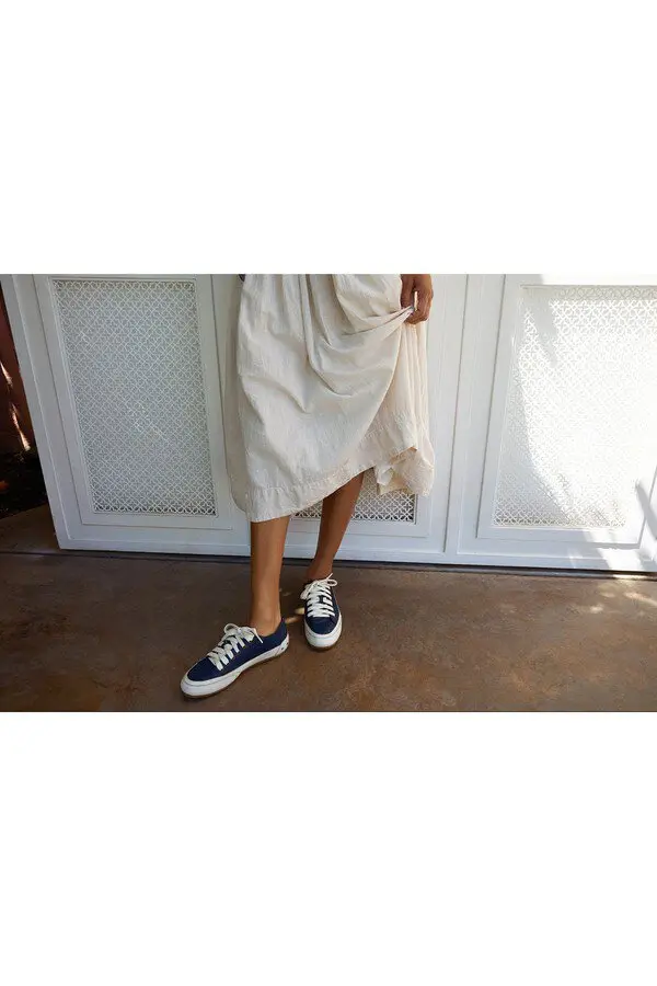 Beek Sandpiper Leather Sneakers - Navy