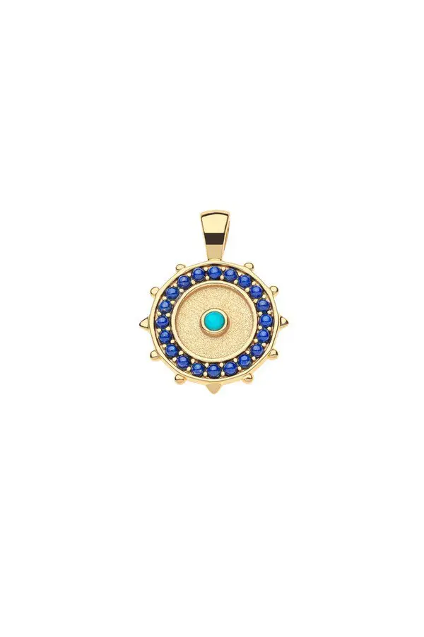 JANE WIN Protect Stoney Watchful Eye Pendant - Gold