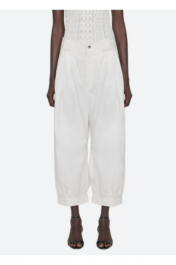Sea Lois Twill Pants - White