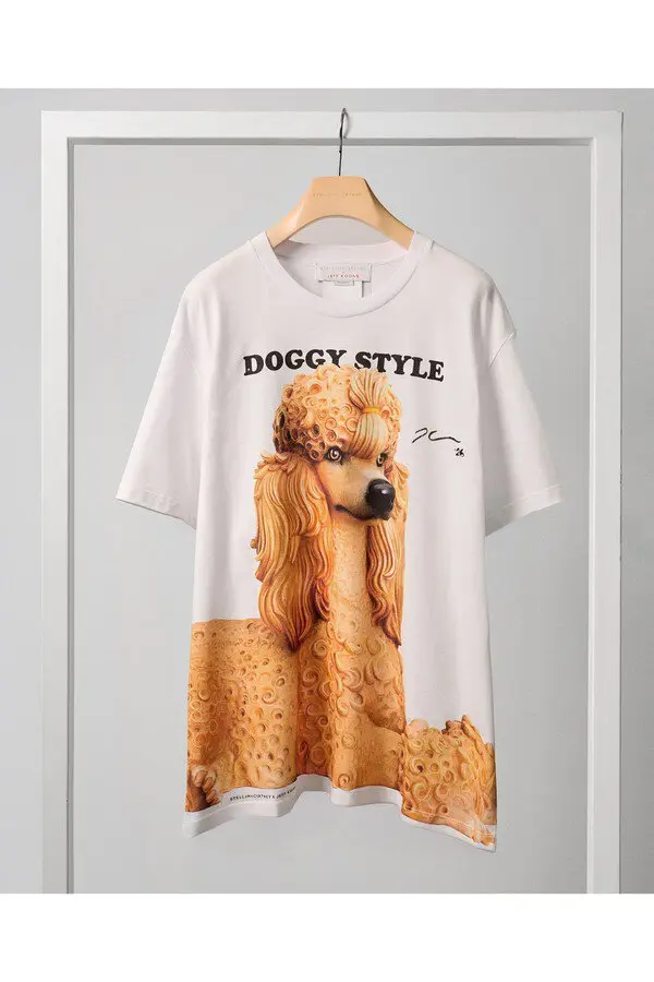 Stella McCartney Signed Jeff Koons Doggy Style T-shirt - White