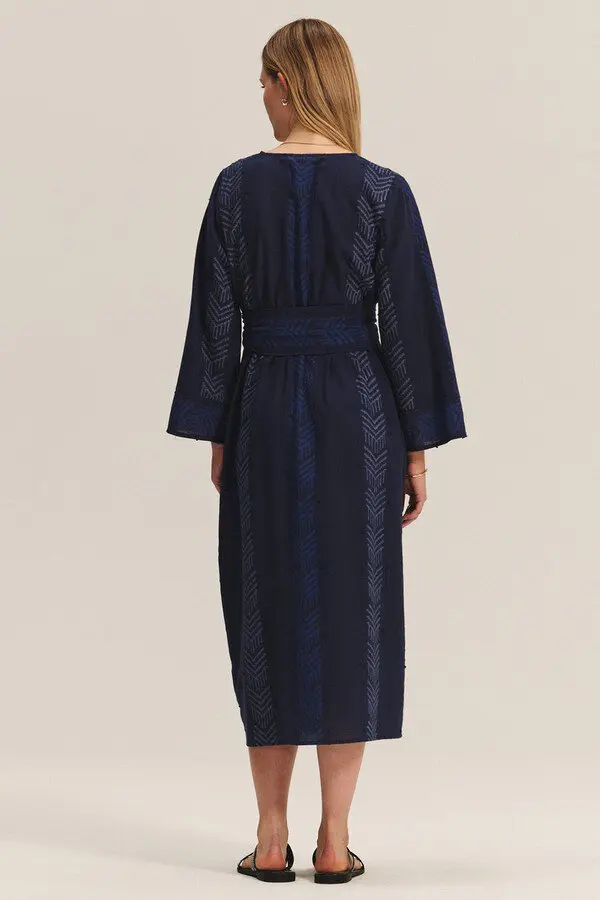 Velvet By Graham & Spencer Eldora Cotton Jacquard Dress