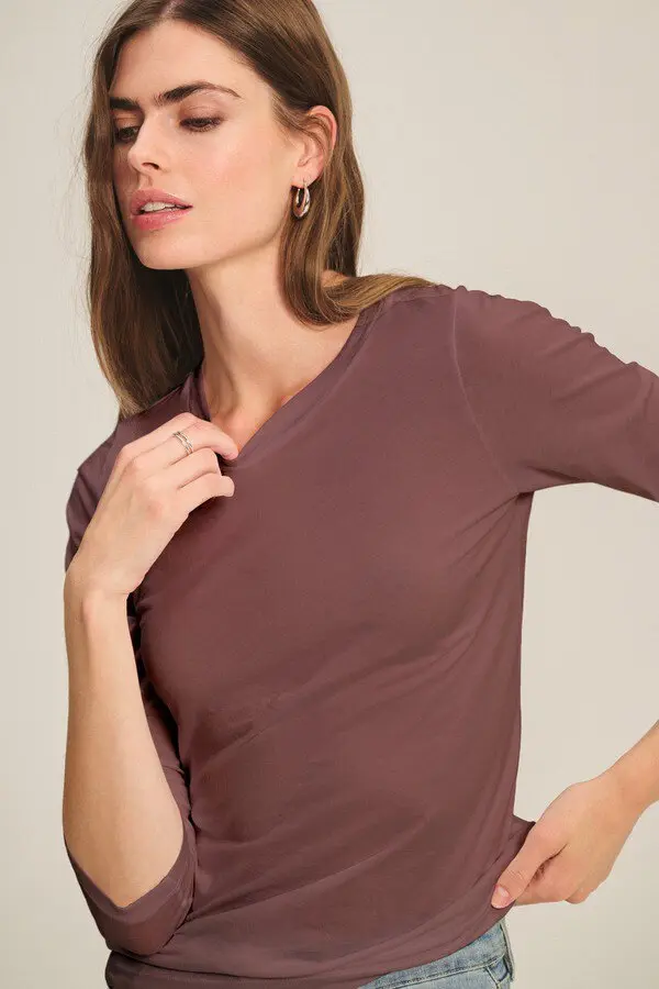 Velvet By Graham & Spencer Zofina Tee - Brown