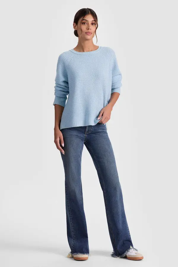 Alice + Olivia Colin Cashmere Crewneck - Blue