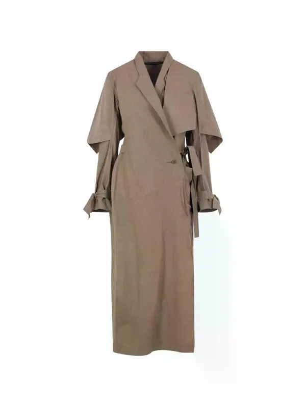 YEHUAFAN Layered Trench Coat