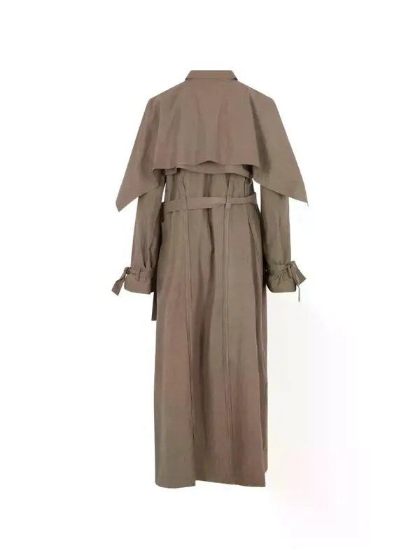 YEHUAFAN Layered Trench Coat