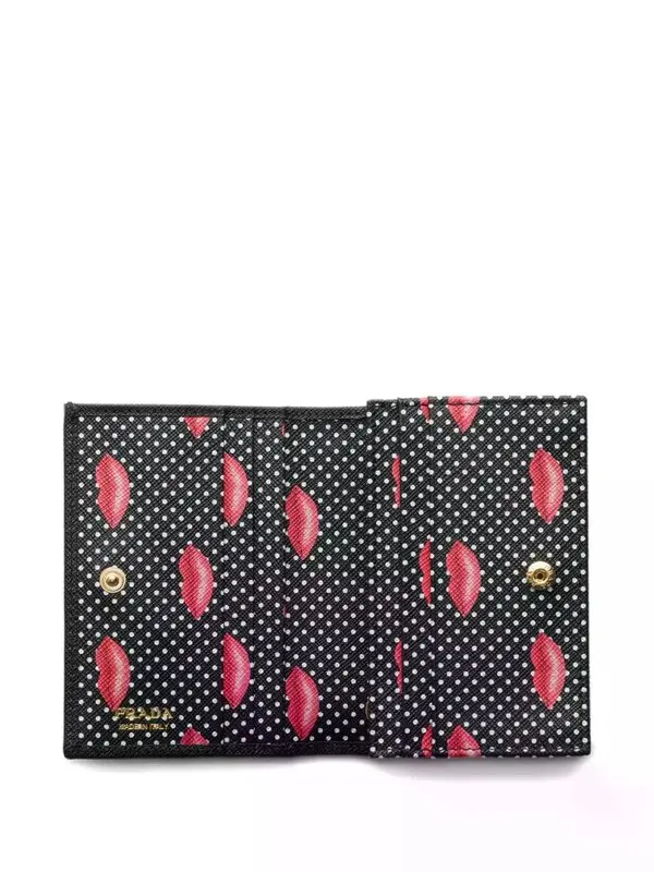 Prada Small Saffiano Leather Wallet - Black