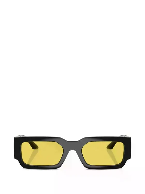 Versace Rectangle-frame Sunglasses - Black