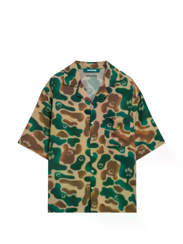 BARROW Camouflage Pocket Shirt - Neutrals