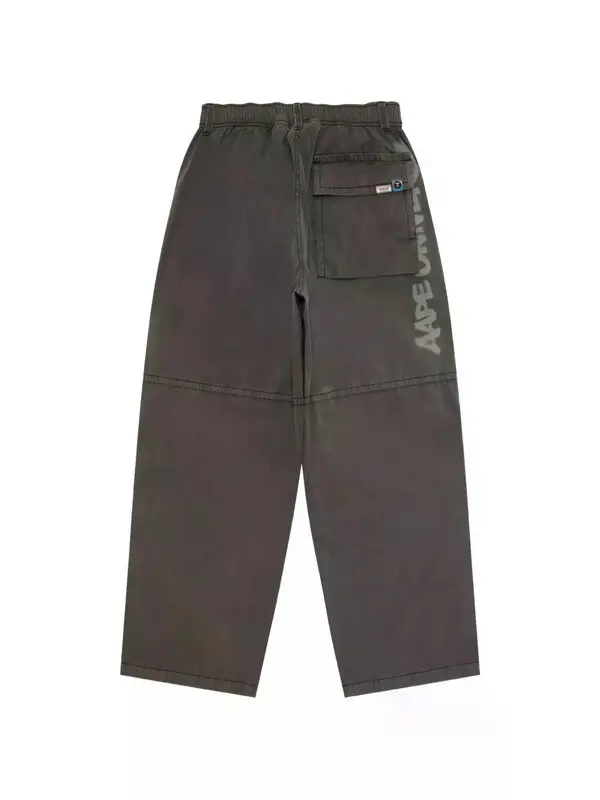 AAPE BY *A BATHING APE Logo-appliqué Trousers