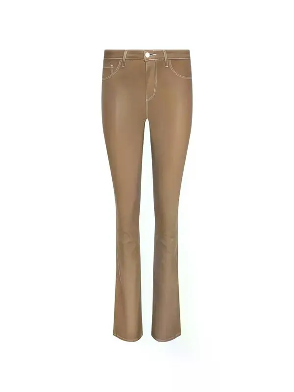 L'Agence High-rise Bootcut Jeans With Contrast Topstitching