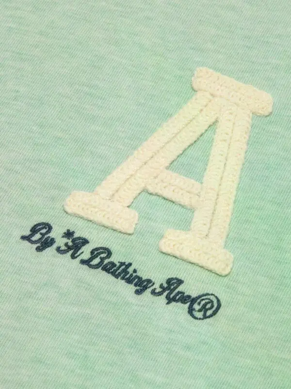 AAPE BY *A BATHING APE Embroidered-detail T-shirt - Green