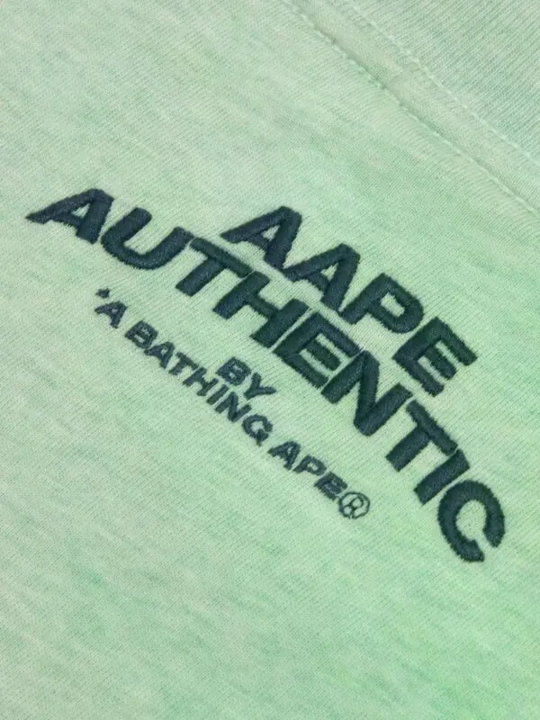 AAPE BY *A BATHING APE Embroidered-detail T-shirt - Green