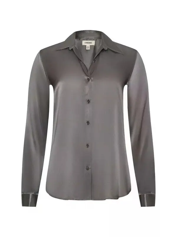 L'Agence Tyler Long-sleeve Button-down Shirt
