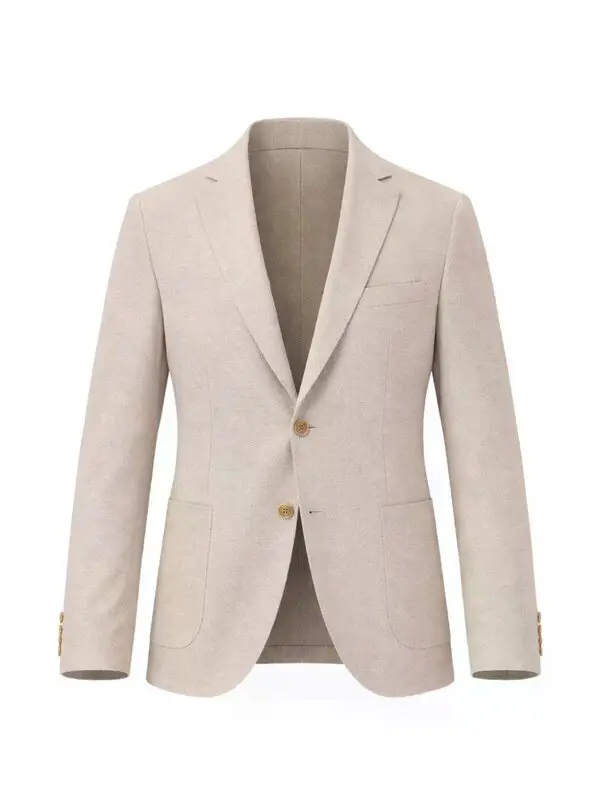 MAURIZIO BALDASSARI Notched-lapel Blazer - Neutrals