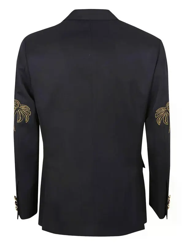 Palm Angels Embroidered Double-breasted Blazer