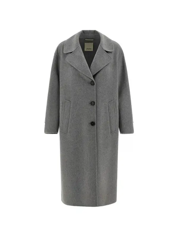 Max Mara Zoe Notched-lapel Coat - Grey
