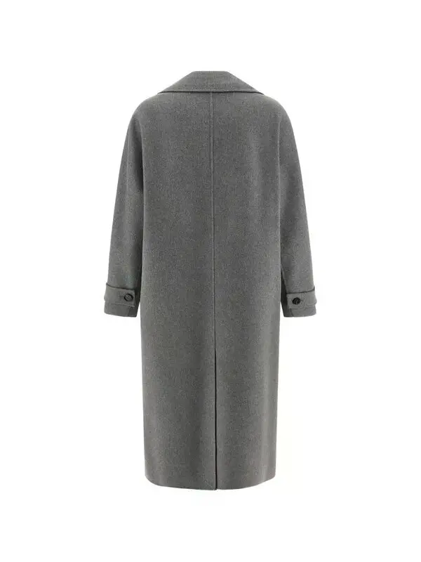 Max Mara Zoe Notched-lapel Coat - Grey