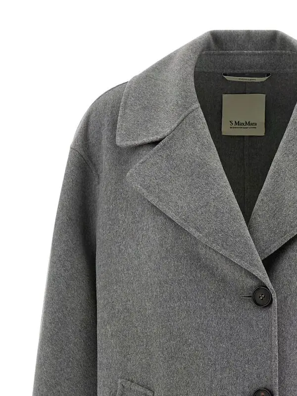 Max Mara Zoe Notched-lapel Coat - Grey