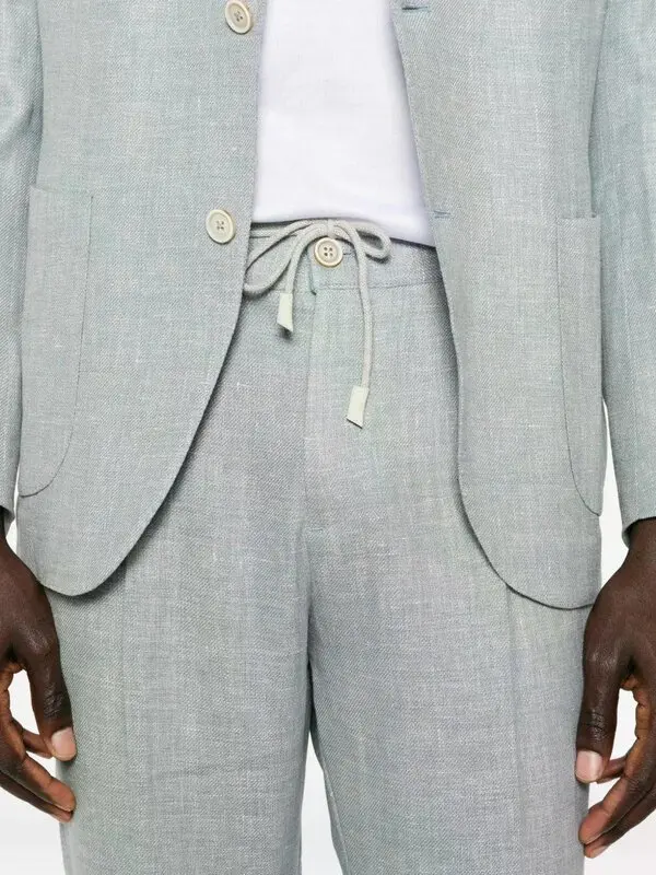 Eleventy Notched-lapel Single-breasted Suit - Blue