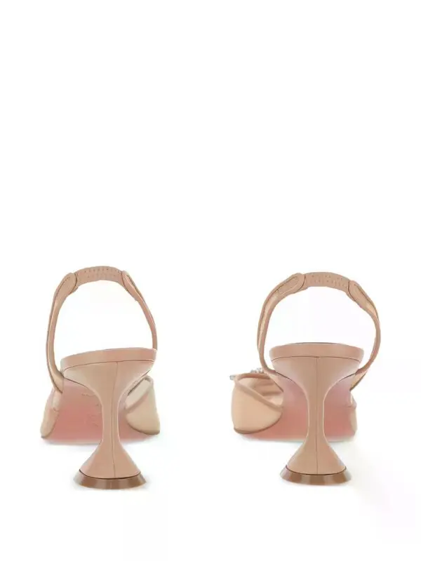 Amina Muaddi Brooch-embellishment Sling Pumps