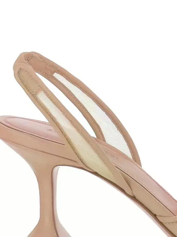 Amina Muaddi Brooch-embellishment Sling Pumps