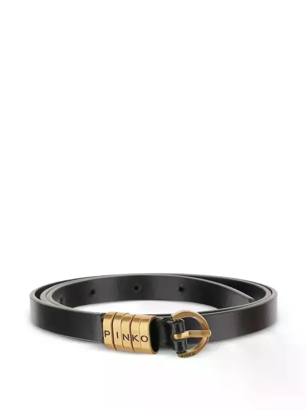 Pinko Logo Hardware Belt - Black