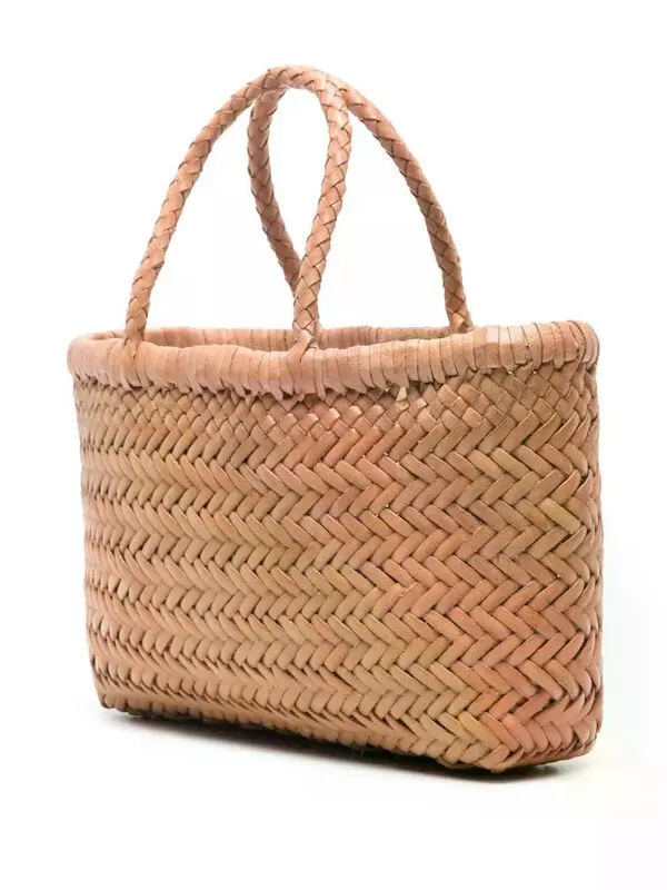 Dragon Diffusion Flat Gora Leather Tote Bag - Neutrals
