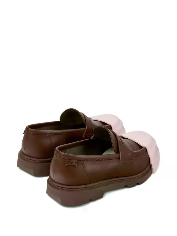 Camper Junction Leather Loafers - Brown