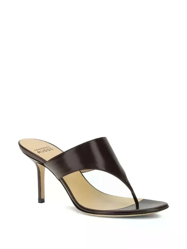 FRANCESCO RUSSO Stiletto Heel Sandals - Brown