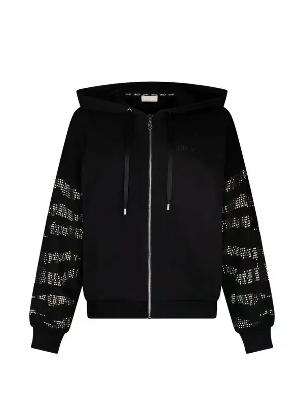Liu Jo Appliqué Detail Zip-up Hoodie