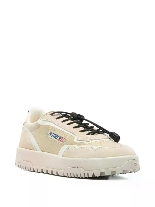 AUTRY Wildpace Logo-detail Sneakers - Neutrals