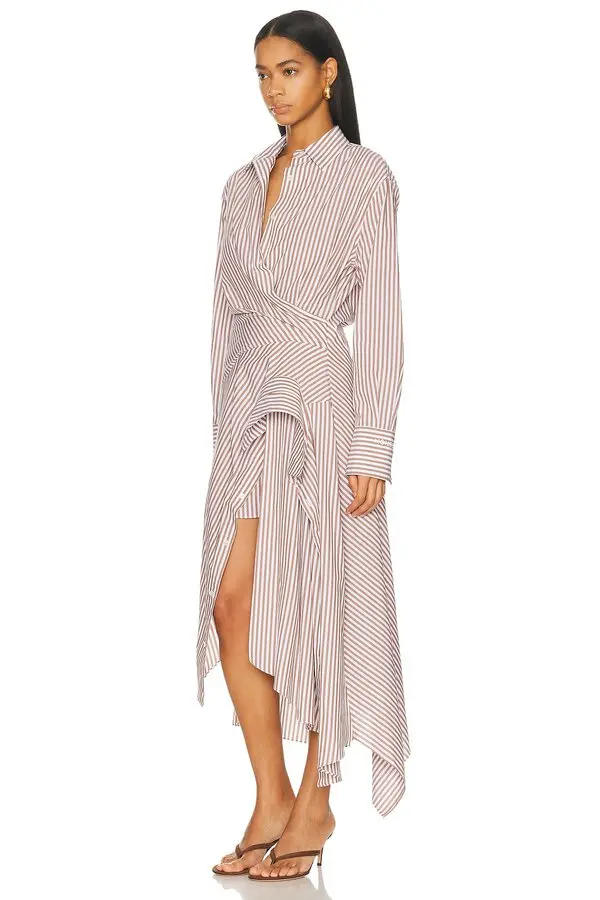 Monse Deconstructed Dress - Brown