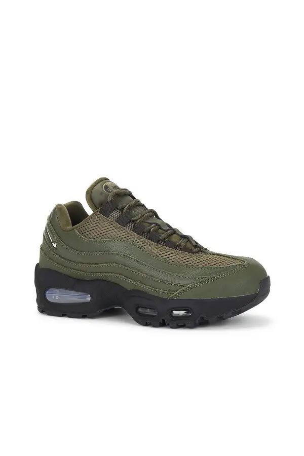 Nike Air Max 95 Big Bubble Sneakers - Cargo Khaki, Medium Olive, & Black