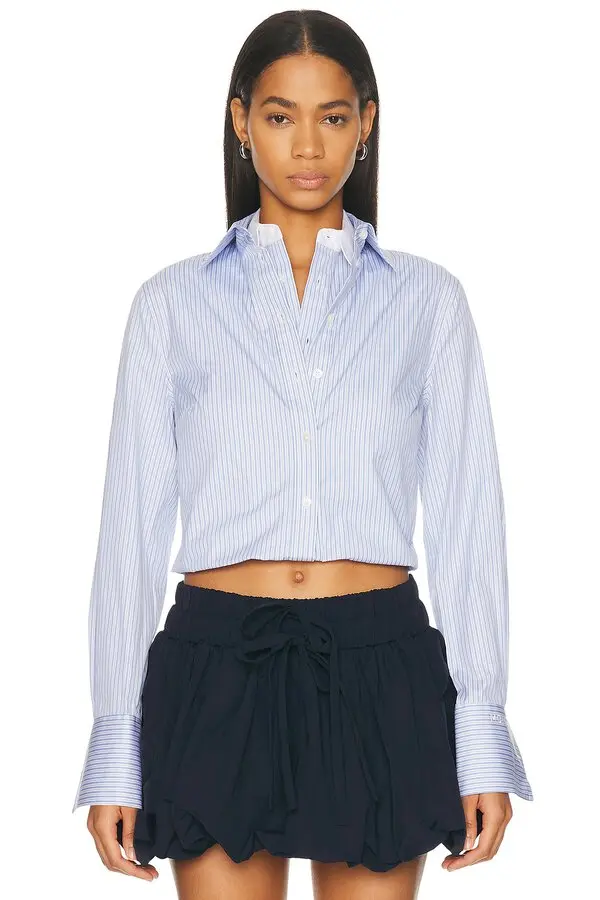 Monse Fold-up Cropped Shirt