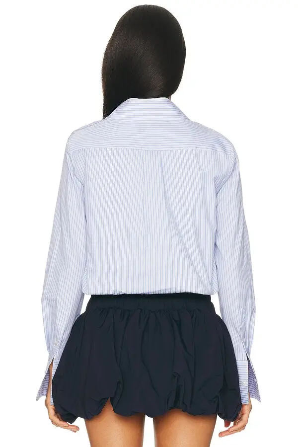 Monse Fold-up Cropped Shirt