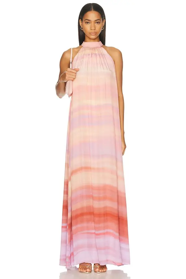 Hemant & Nandita Back Tie Maxi Dress