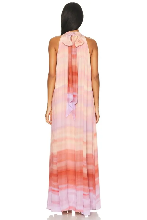 Hemant & Nandita Back Tie Maxi Dress