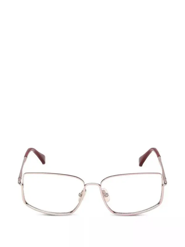 Max Mara Rectangle Frame Eyeglasses - Silver