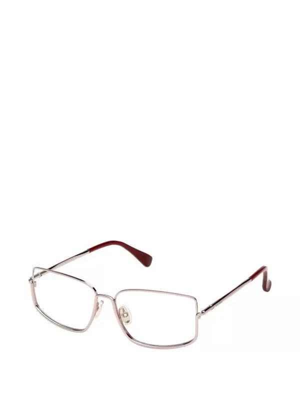 Max Mara Rectangle Frame Eyeglasses - Silver