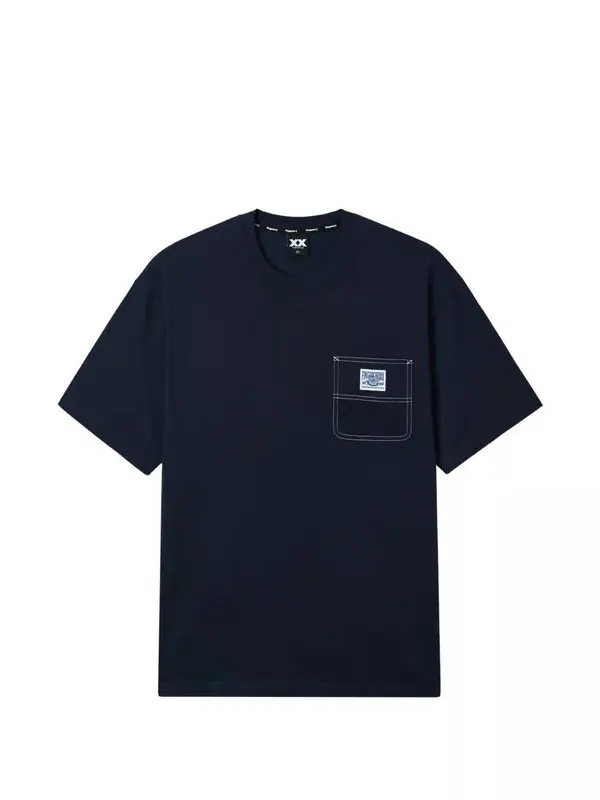 FINGERCROXX Logo-patch T-shirt - Blue