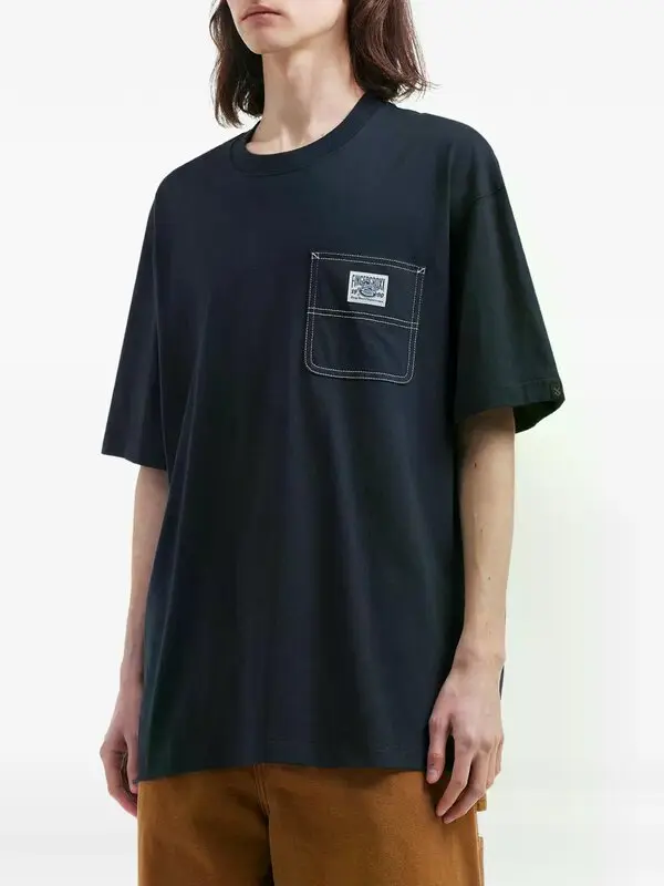 FINGERCROXX Logo-patch T-shirt - Blue