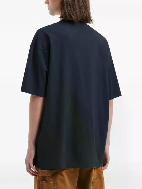 FINGERCROXX Logo-patch T-shirt - Blue