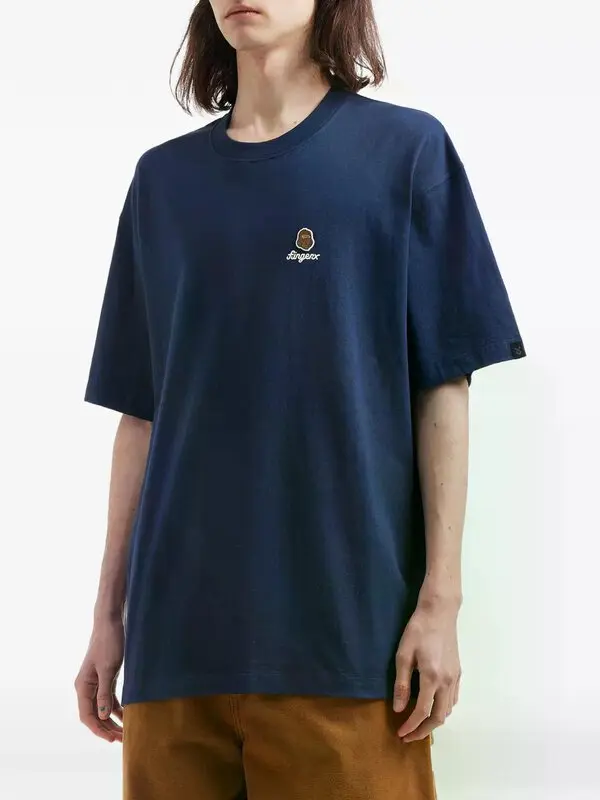 FINGERCROXX Logo-appliqué T-shirt - Blue