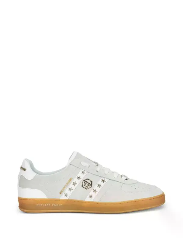 Philipp Plein Rebel Star Embellished Low-top Sneakers - Grey