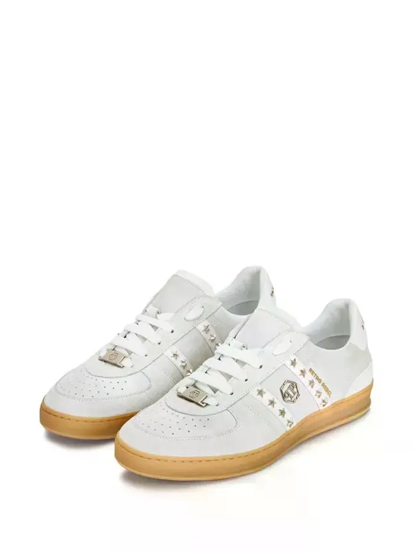 Philipp Plein Rebel Star Embellished Low-top Sneakers - Grey