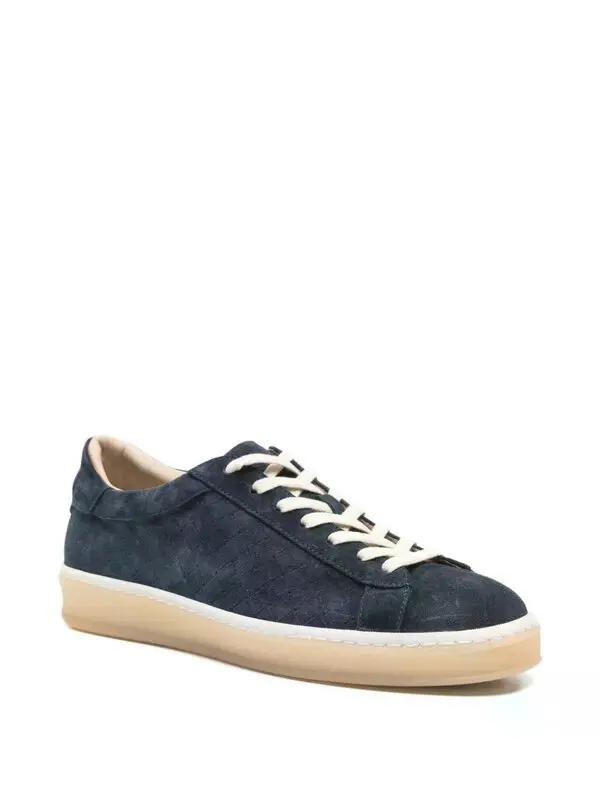Eleventy Lace-up Leather Sneakers