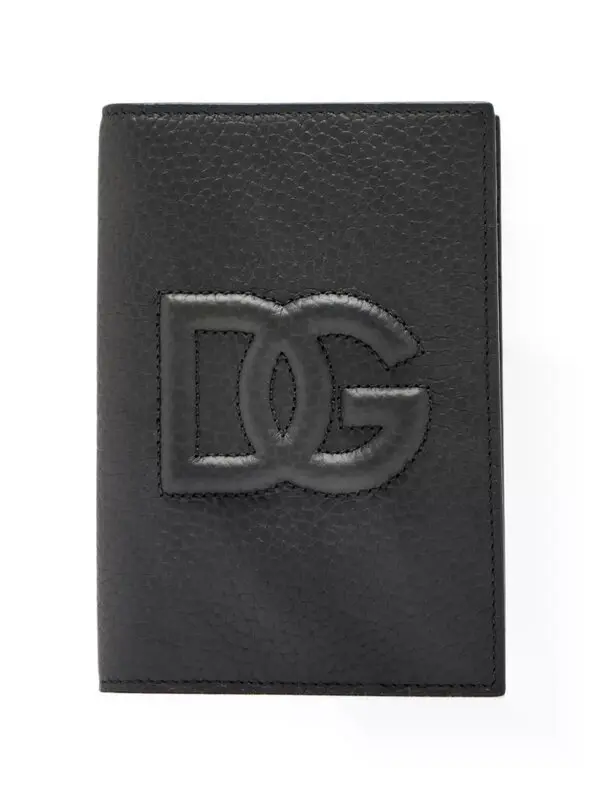 Dolce & Gabbana Dg Logo Passport Wallet - Grey