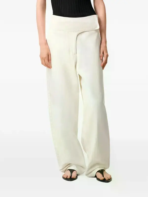 AMI Paris Cotton Wrapped Belted Balloon Fit Jeans