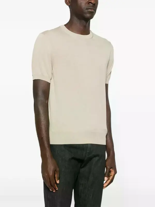 Canali Short-sleeve Knitted T-shirt